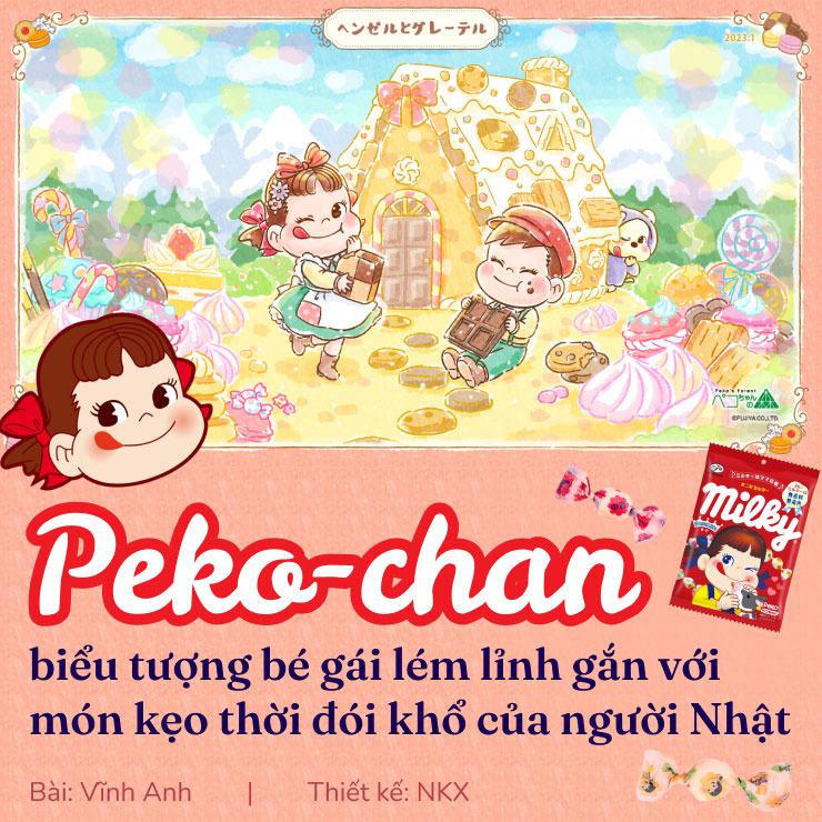 Peko-chan: biểu tượng bé gái lém lỉnh gắn với món kẹo thời đói khổ của người Nhật | KILALA eMagazine